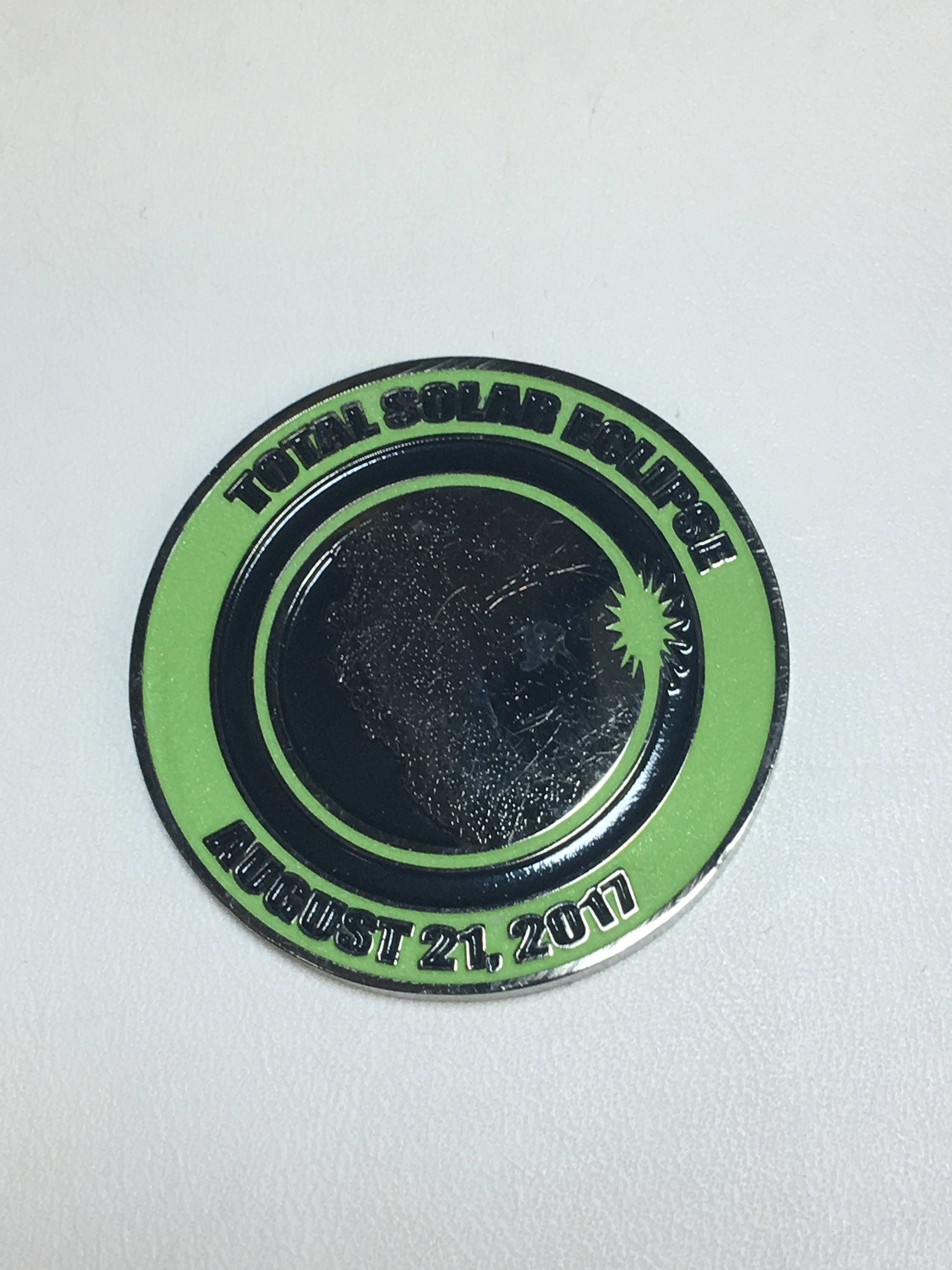 Total Solar Eclipse Coin Glow in the Dark Edition With Oregon Reverse ...