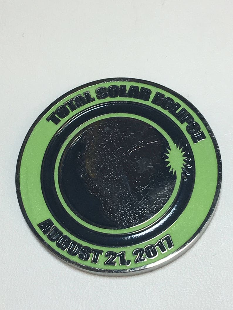 Total Solar Eclipse Coin Glow in the Dark Edition With Oregon Reverse ...
