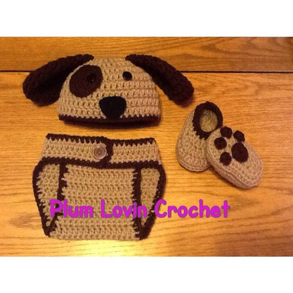 Crochet Puppy Dog Outfit Baby Costume Idea Photo Prop - Etsy