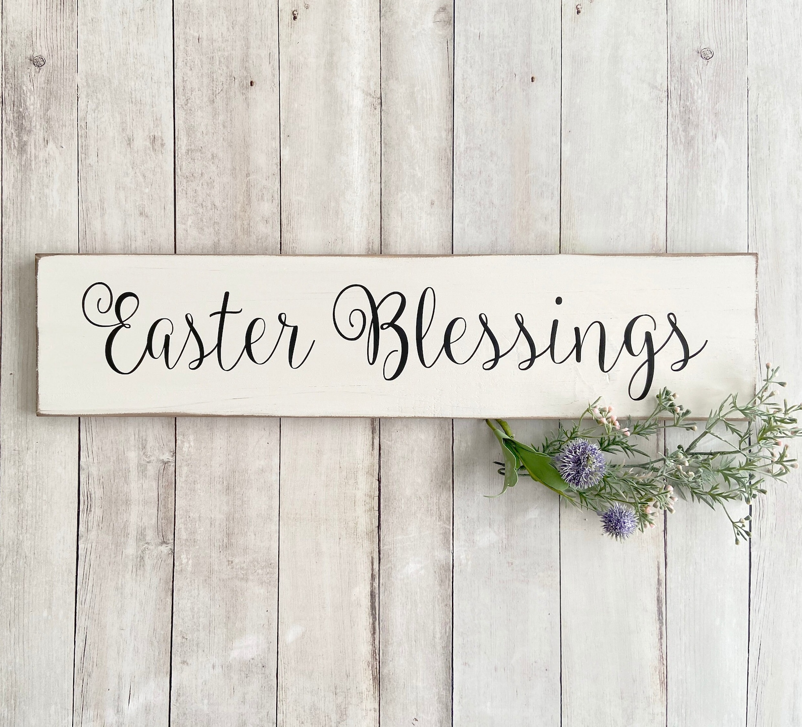 Easter Blessings Sign Rustic Easter Sign Wood Sign - Etsy