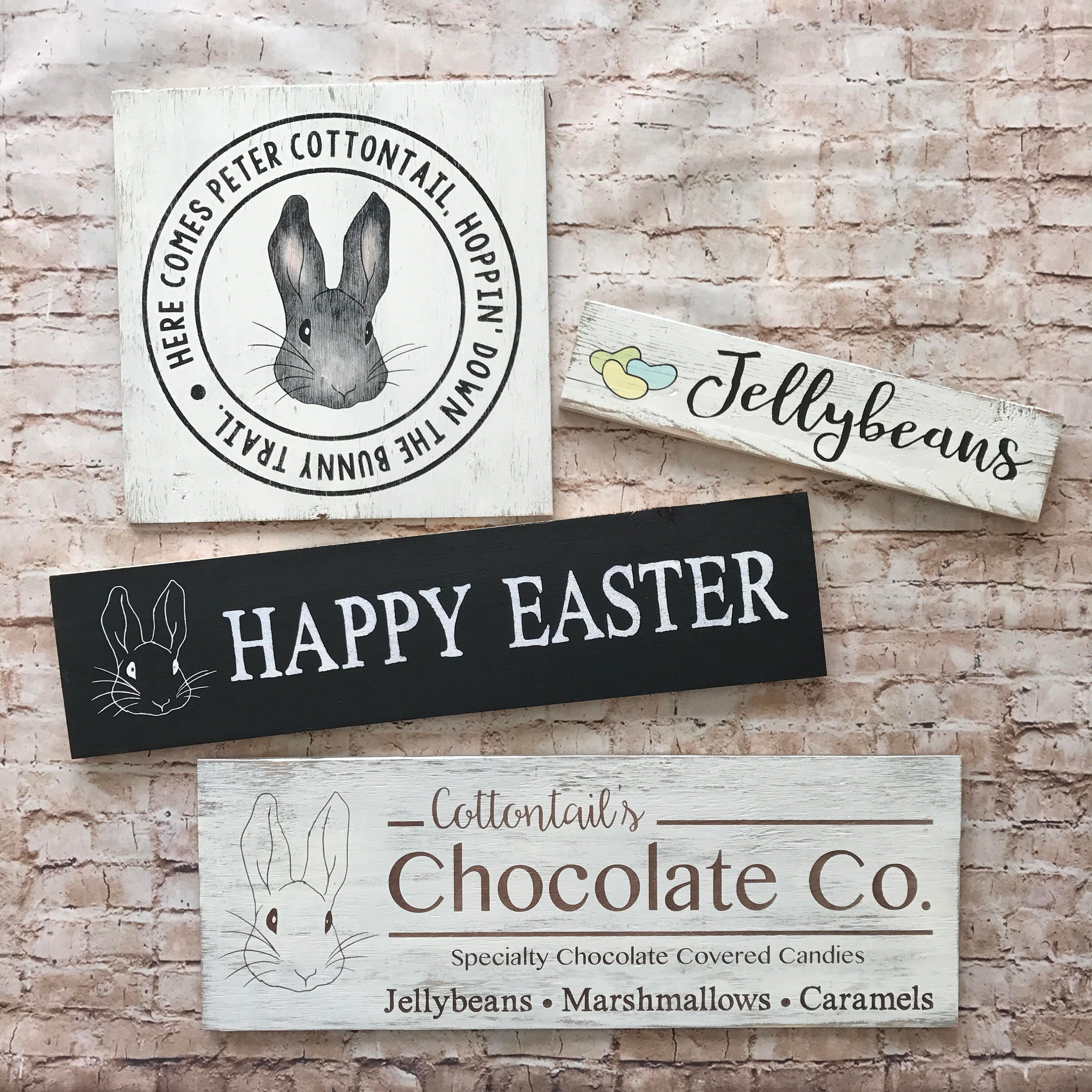 Happy Easter Sign Rustic Easter Sign Chalkboard Style - Etsy UK