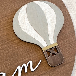 Dream Big Sign Round Hot Air Balloon Sign Layered Sign Layered Balloon ...