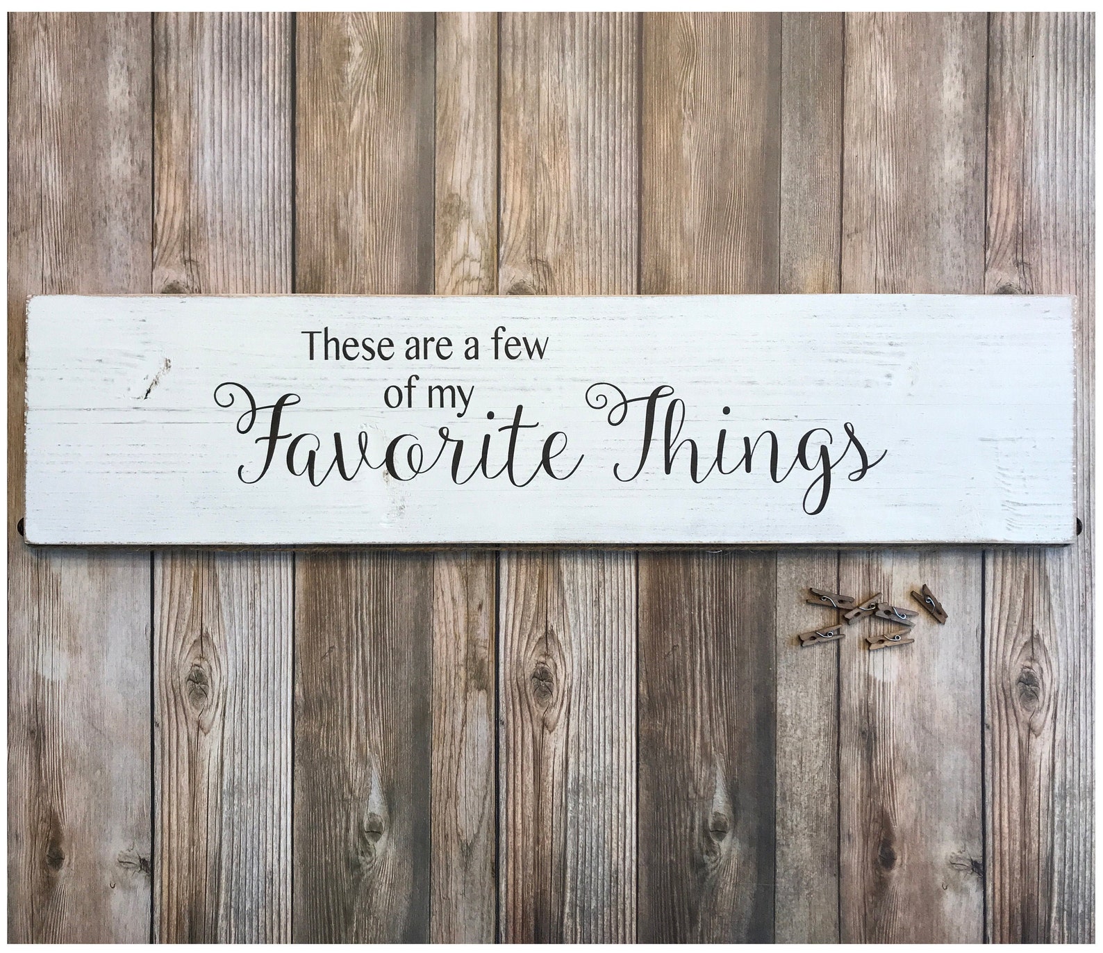 WHITE These Are A Few of My Favorite Things Photo Holder Sign - Etsy