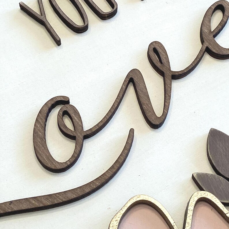 You Are Loved Sign | Round Love Sign | Layered Sign | Layered Love Sign ...