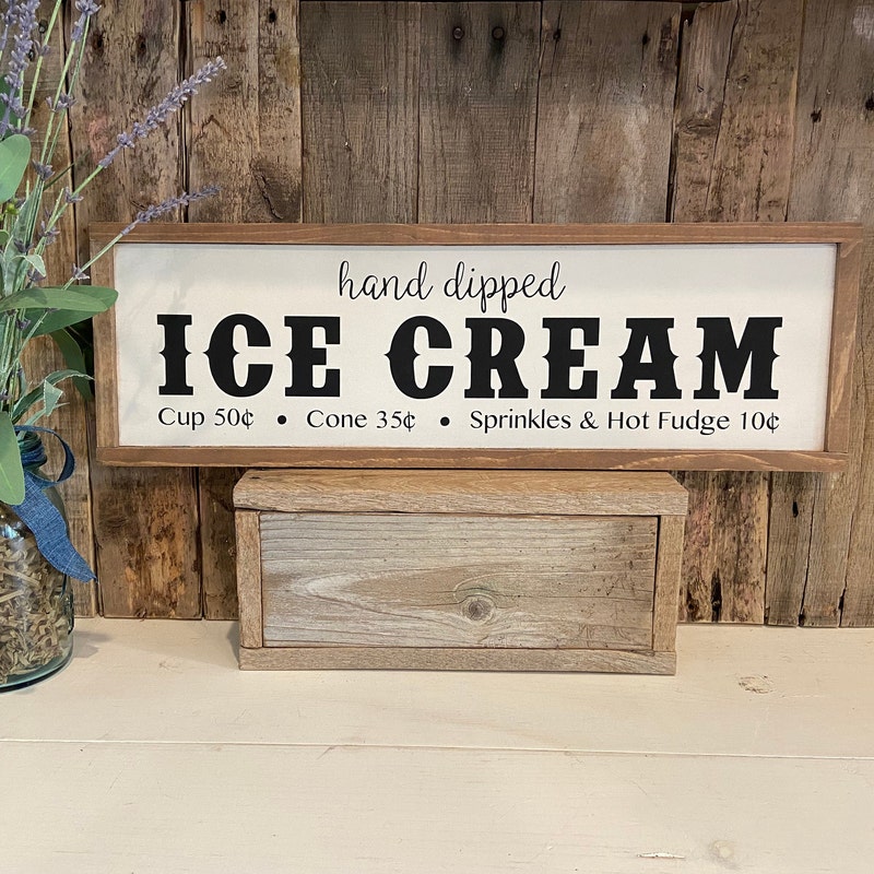 Ice Cream Signs - Etsy