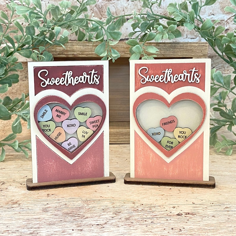Valentine Candy Heart Box | Sweethearts Candy Shaker Box | Conversation ...