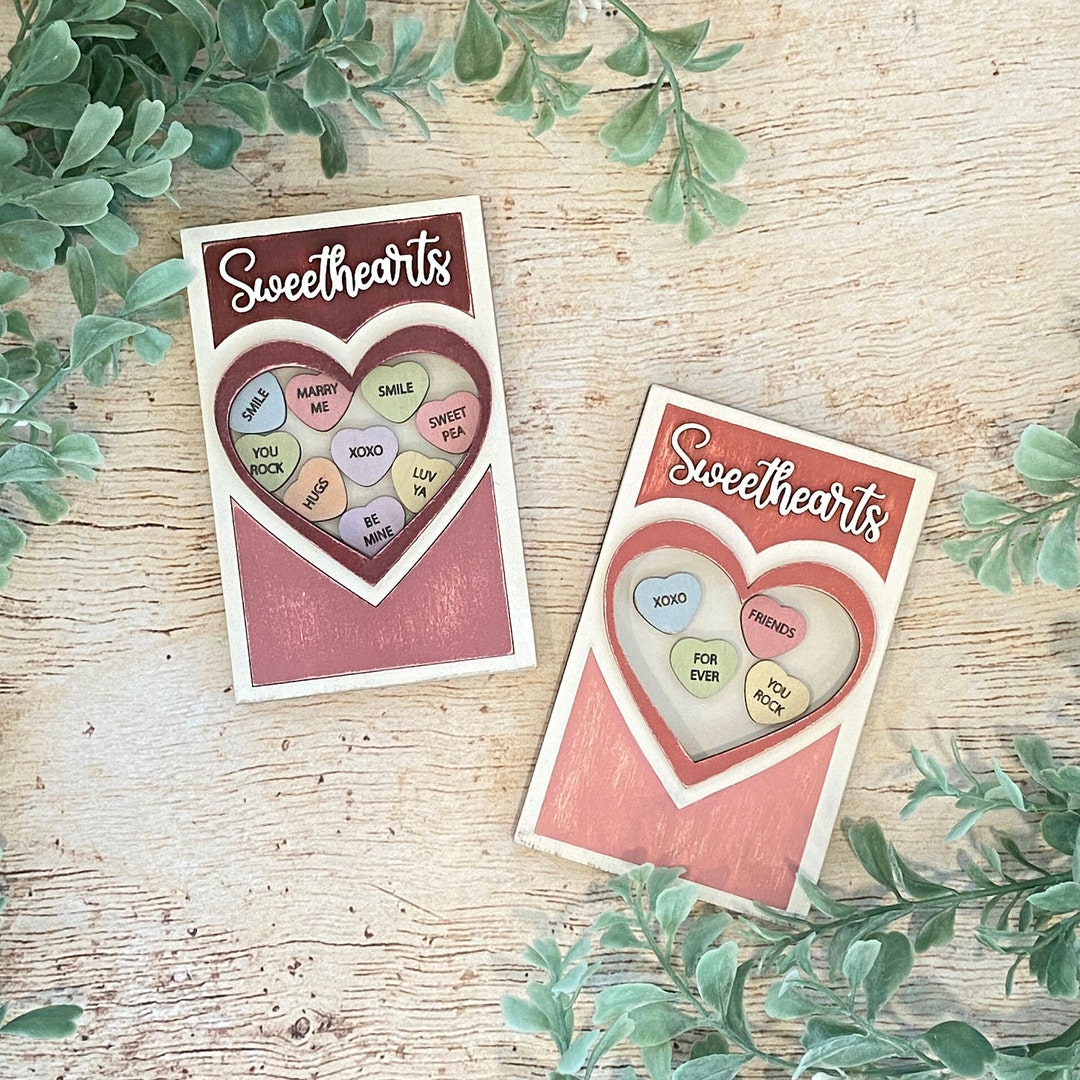 Valentine Candy Heart Box | Sweethearts Candy Shaker Box | Conversation ...