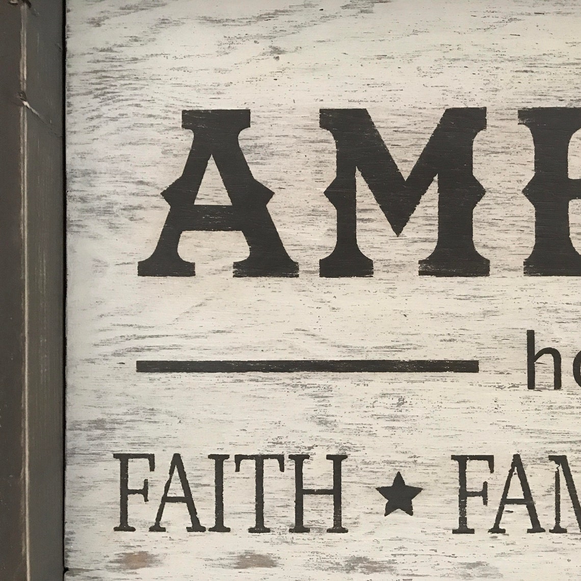 America Home of Faith Family Freedom Sign Farmhouse | Etsy