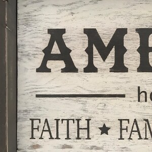America Home of Faith Family Freedom Sign Farmhouse | Etsy