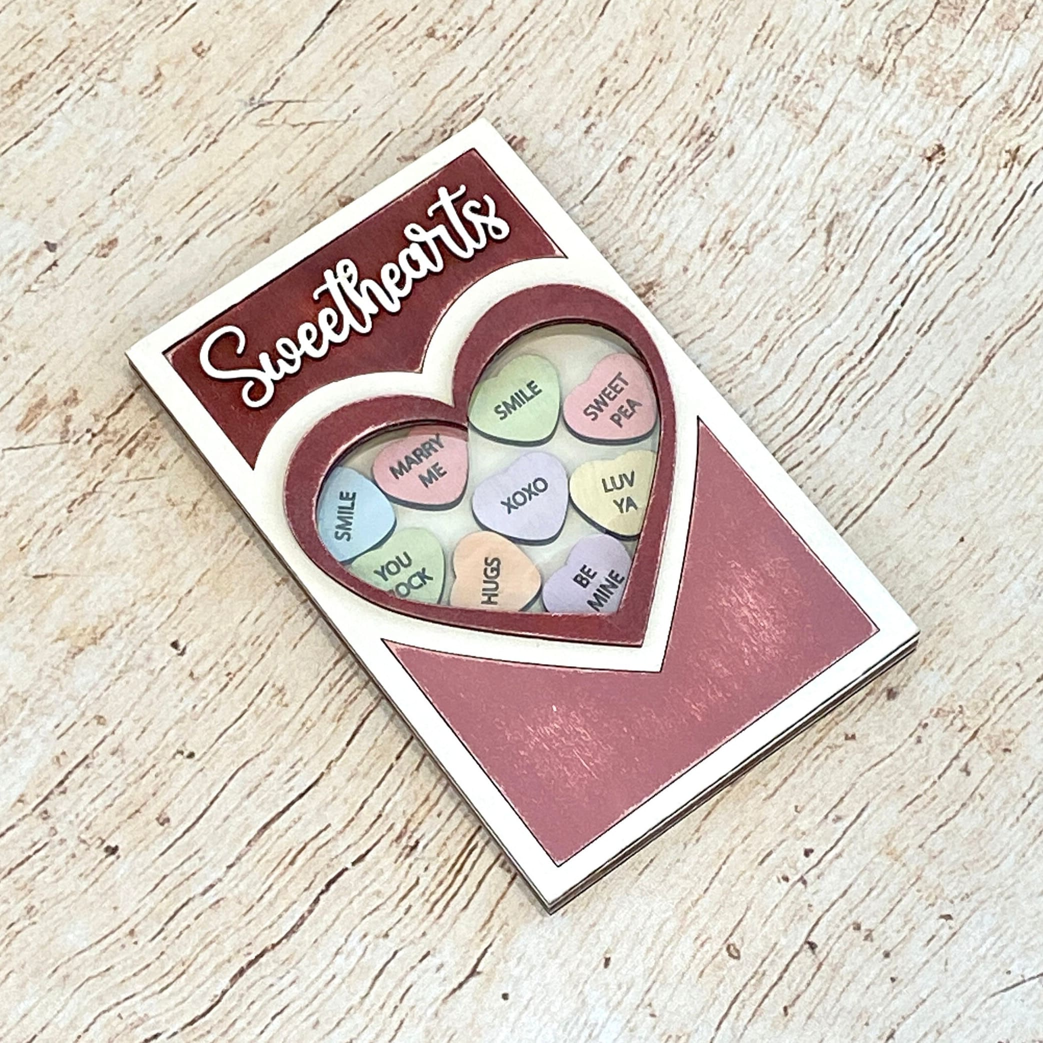 Valentine Candy Heart Box | Sweethearts Candy Shaker Box | Conversation ...
