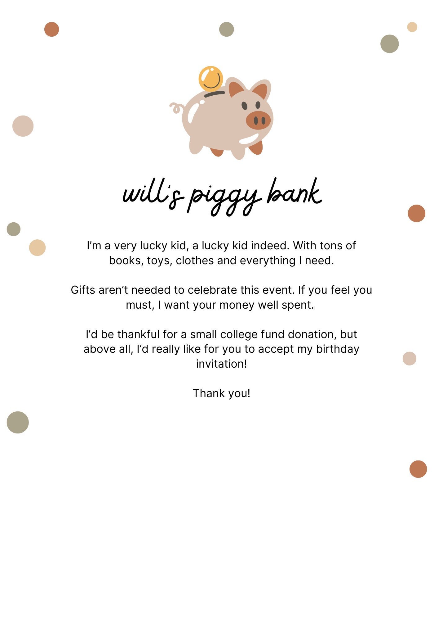 Piggy Bank Birthday - Etsy
