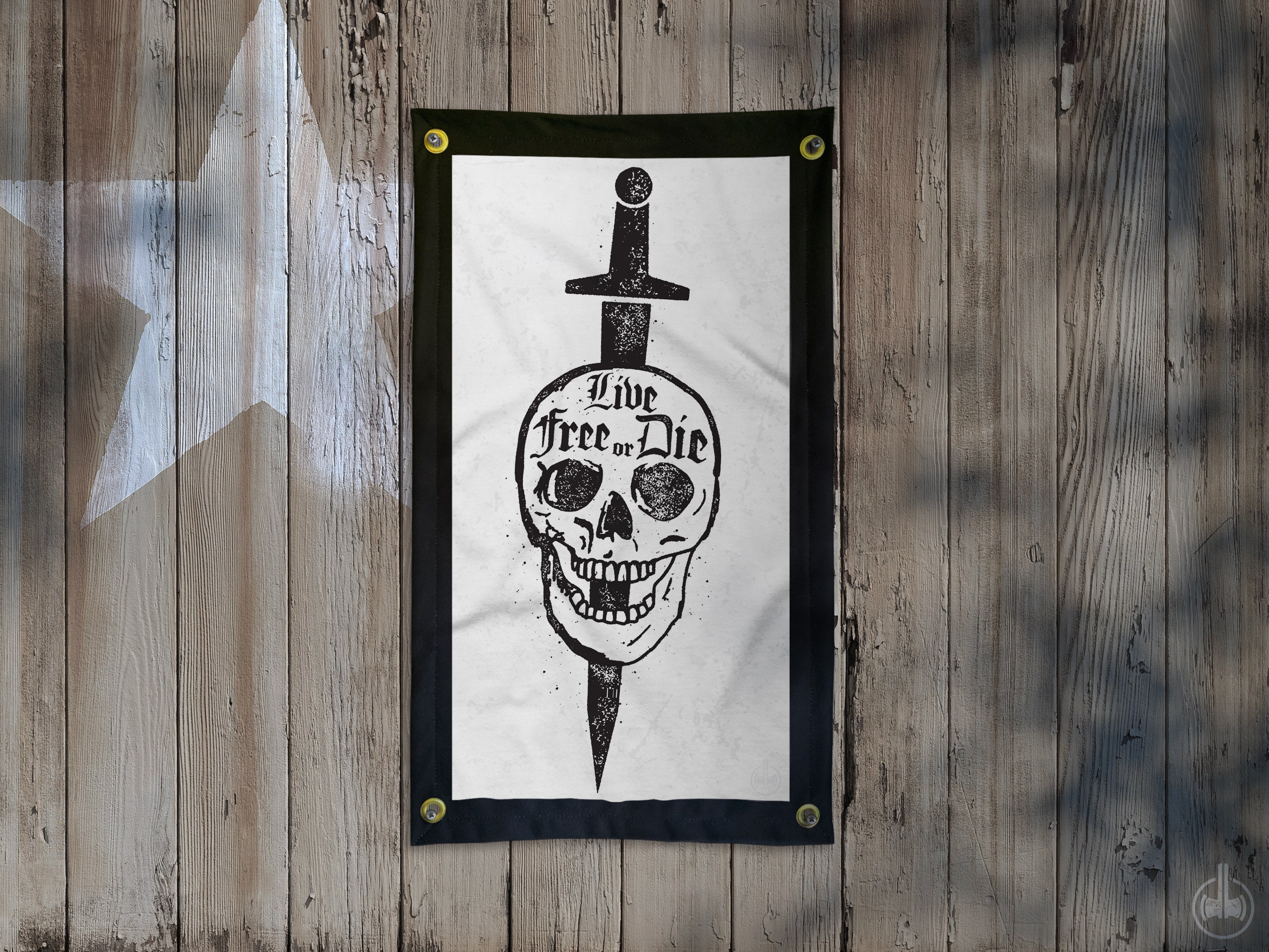 Live Free or Die Design Camp Flag 14 X 24 - Etsy