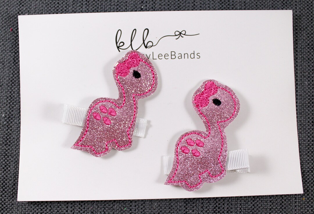 Dinosaur Pigtail Clips Baby Dino Clips Dinosaur Hair Clips Dino Piggy ...