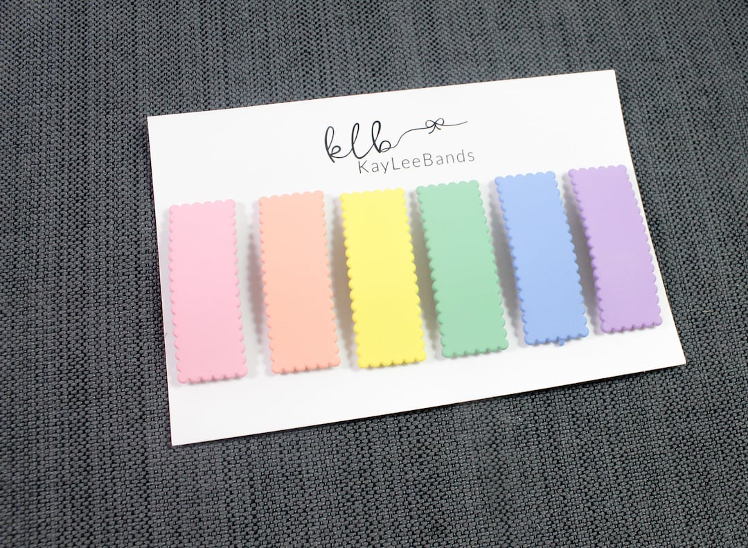 Pastel Rainbow Hair Clips Girls Hair Clips Toddler - Etsy