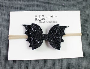 Black Bat Headband // Gothic Headband // Bat Wing Headband // Bat Bow ...