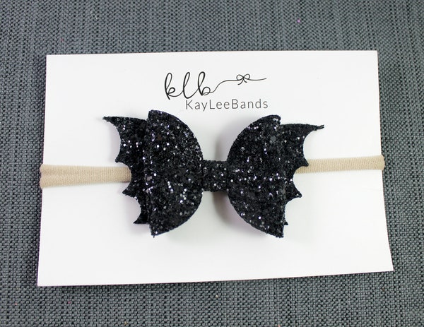 Black Bat Headband // Gothic Headband // Bat Wing Headband // Bat Bow ...