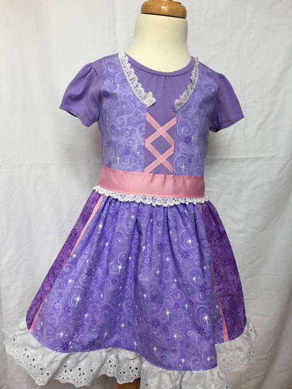 Rapunzel From Tangled-inspired Comfy T-shirt Dress Sizes 2 3 | Etsy