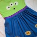 Toy Story Alien-inspired Comfy T-shirt Dress for Women, Sizes S, M, L ...