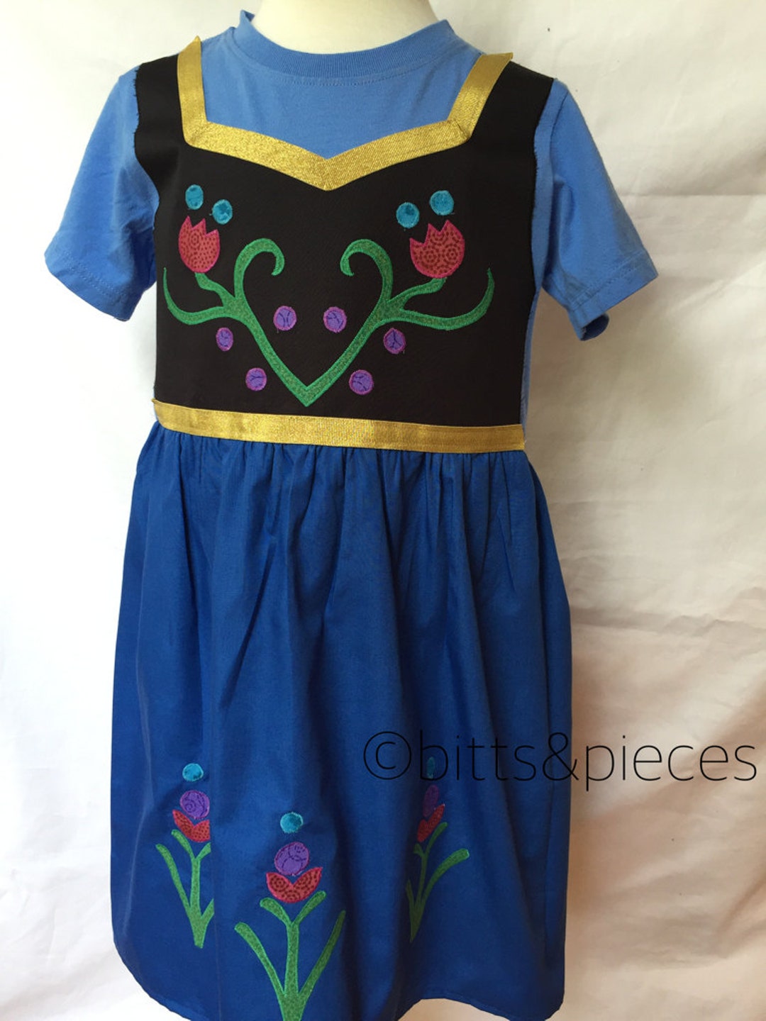 Anna From Frozen Comfy T-shirt Dress Sizes 2 , 3, 4, 5 (ages 2-3, 3-4 ...