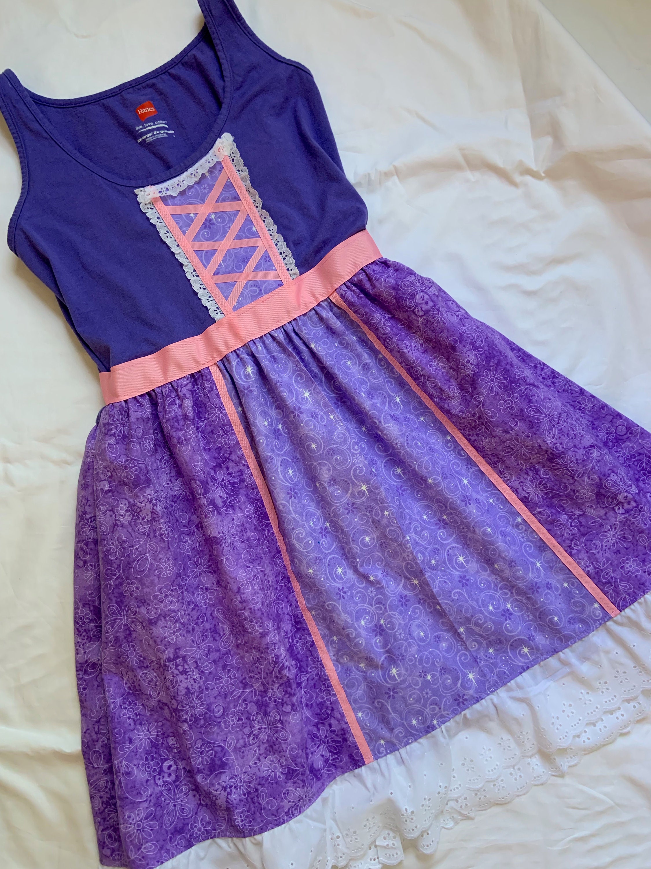 Rapunzel From Tangled Inspired Comfy Tank Top Dress for - Etsy
