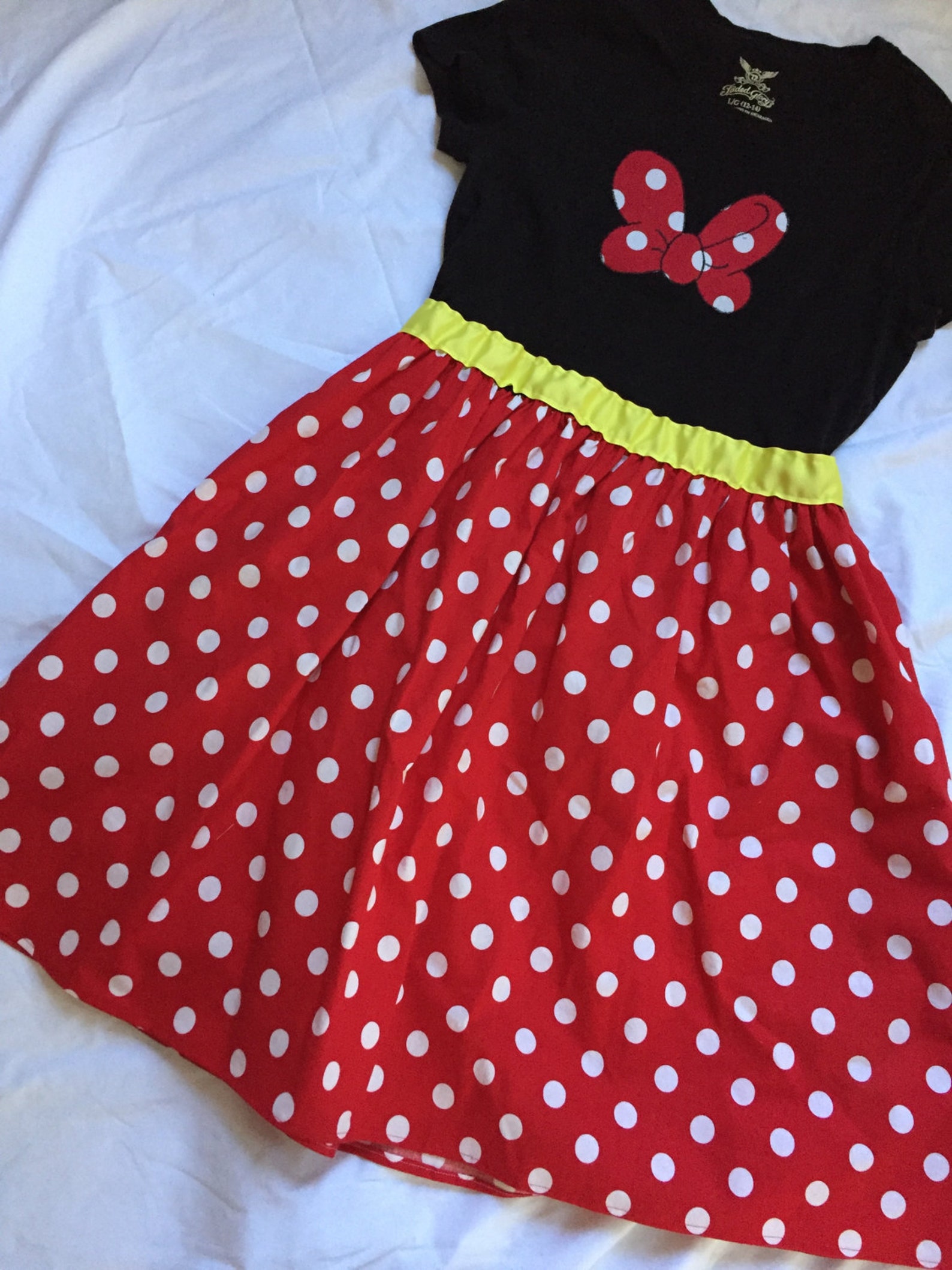 Minnie Mouse-inspired T-shirt Dress for Women--sizes S,M,L,XL and XXL ...