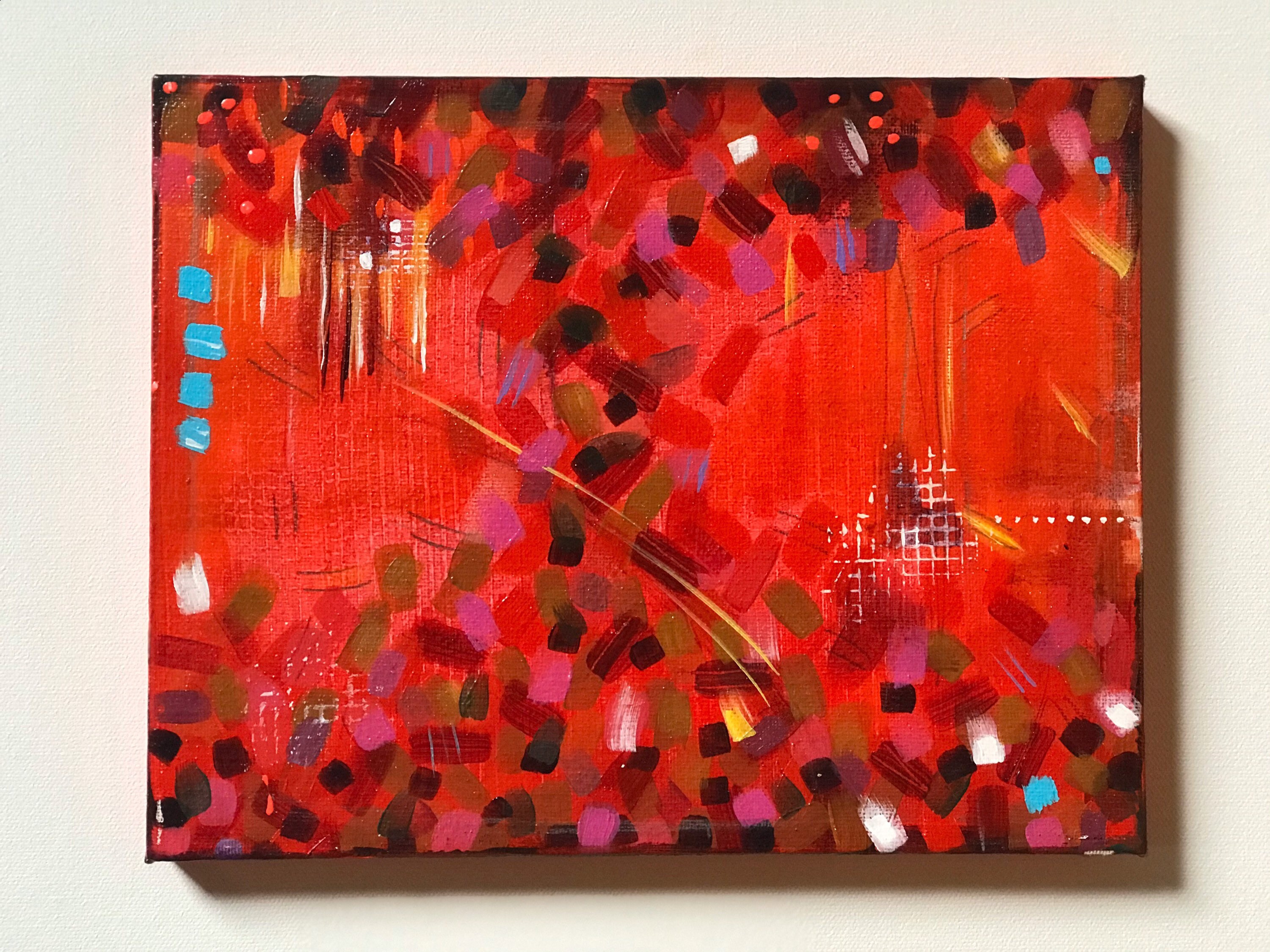 Contemporary Art, Mini Abstract, Acrylic Painting, Small Canvas, Wall ...