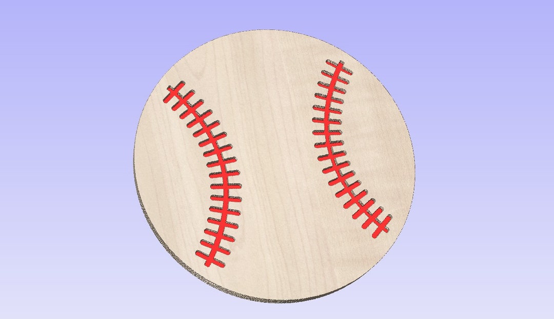 Baseball Cutting Board Template - Etsy