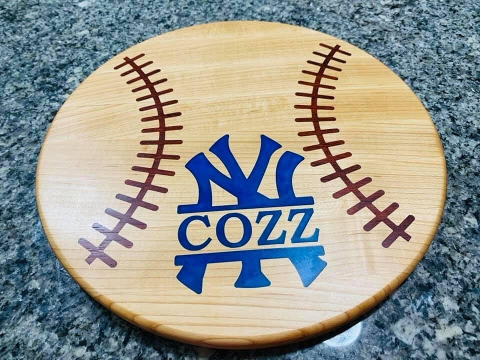 Baseball Cutting Board Template - Etsy