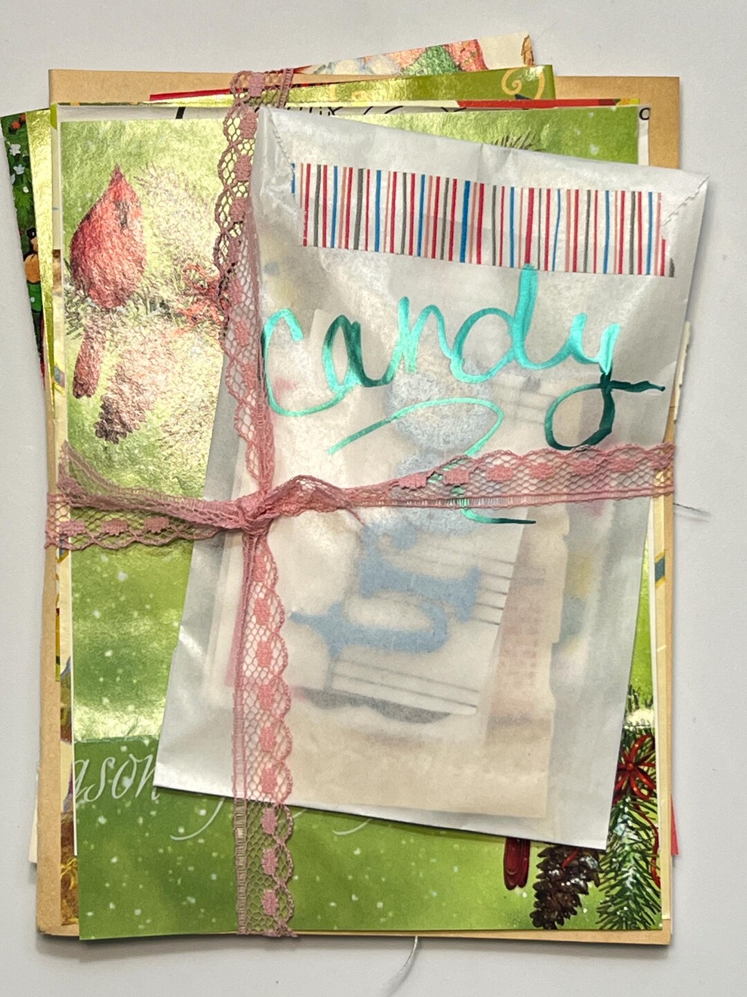 Candy Holiday Field Guide Journal Kit, DIY Mini Journal, Christmas ...