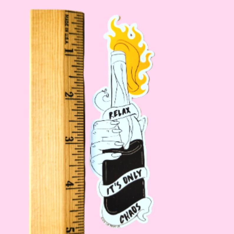 Relax It's Only Chaos Sticker - Etsy