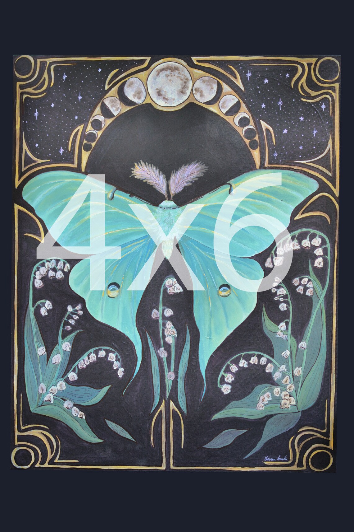 Luna Moth Print - Etsy
