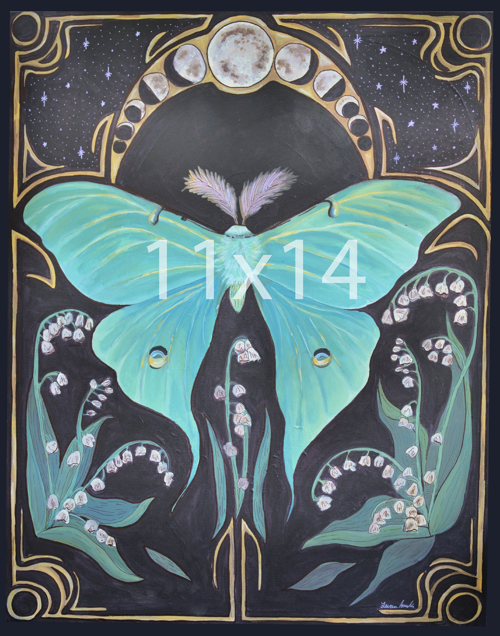 Luna Moth Print - Etsy