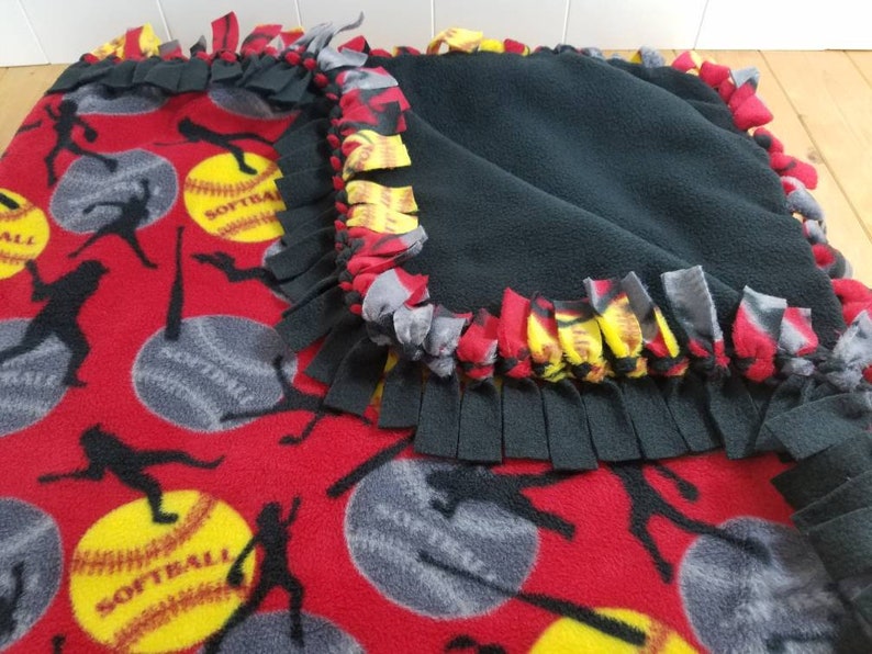 Softball Fleece Throw - Softball Fleece Blanket - Softball Fleece No ...