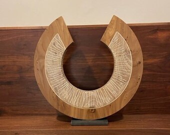 Wood Sculpture Modern Art Decor Contemporary - Etsy