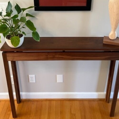 Walnut Console Entry Way Table - Etsy