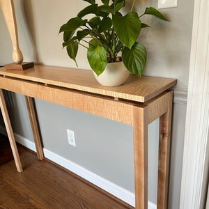 Tiger Maple Console Table | Etsy