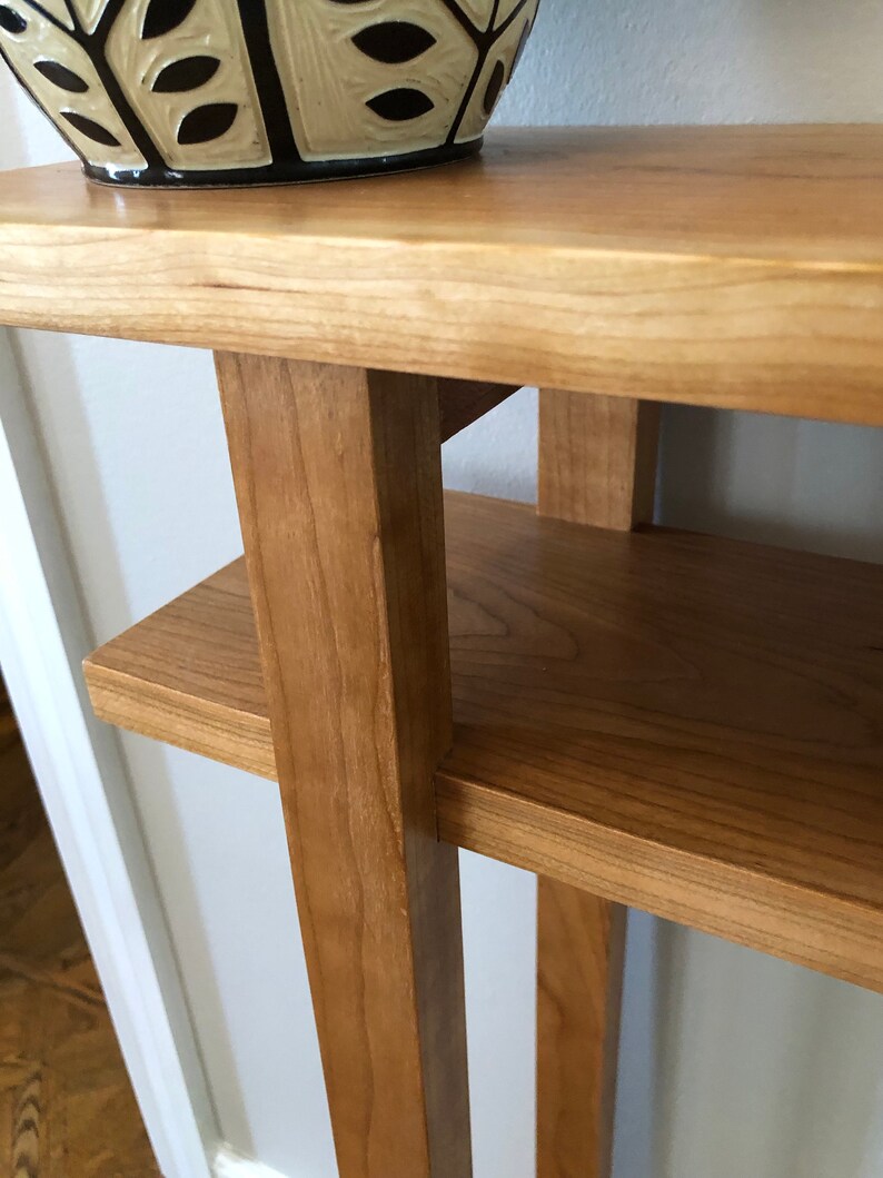 Cherry Console Table Entry Way Small Areas - Etsy