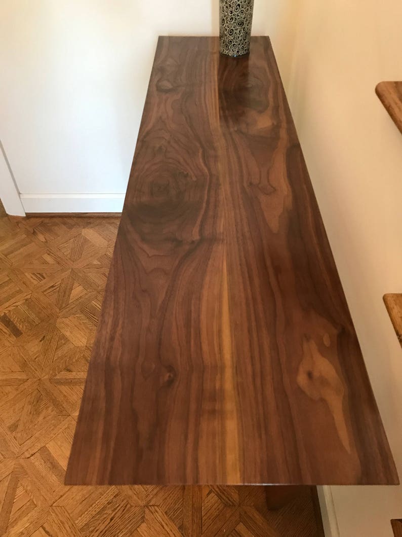 Walnut Console Entry Way Table - Etsy