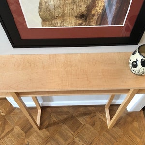 Maple Figured Console Entryway Table - Etsy