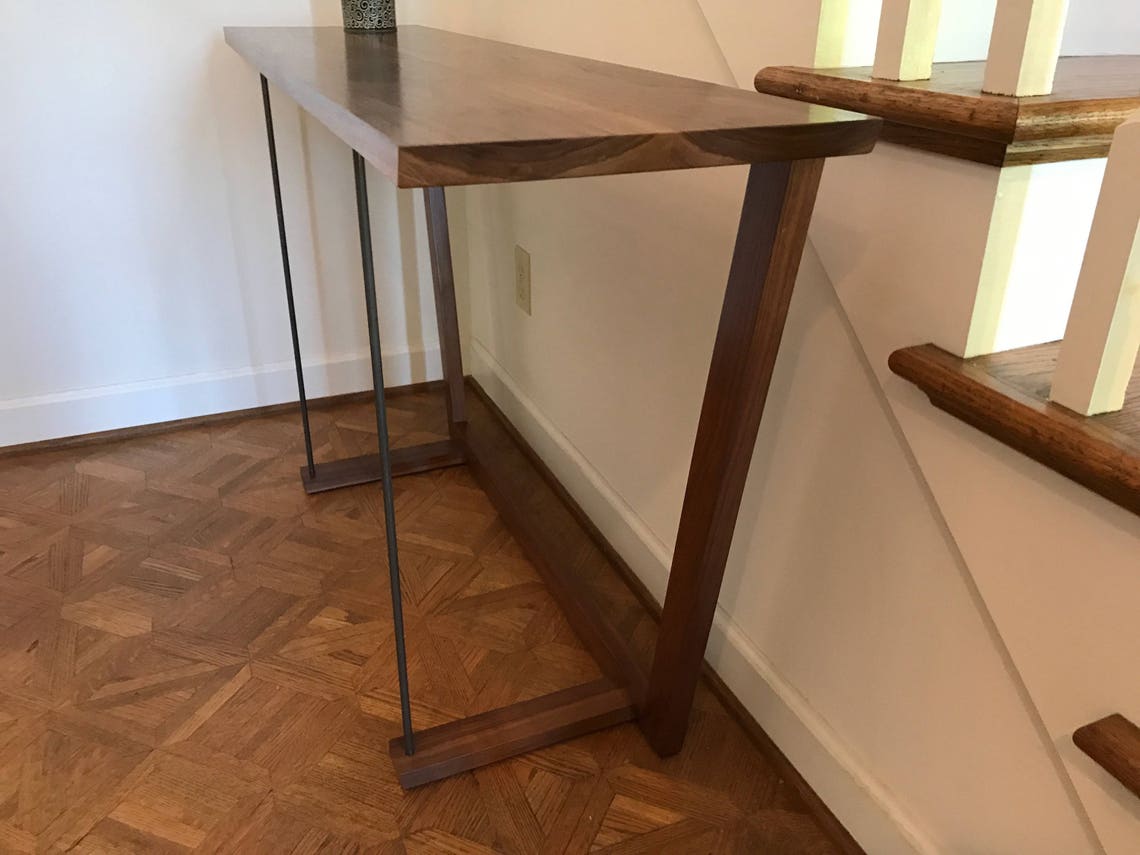 Walnut Console Entry Way Table - Etsy
