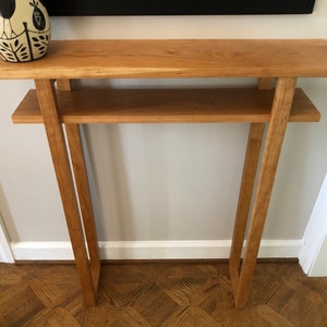 Cherry Console Table Entry Way Small Areas - Etsy