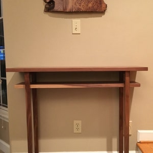 Walnut Console Entry Way Table - Etsy