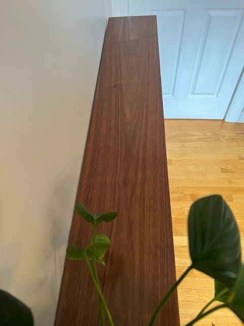 Walnut Console Floating Top Table, Entry, Sofa - Etsy