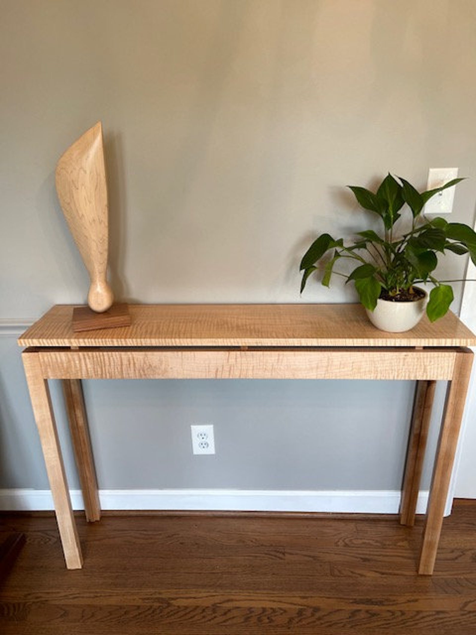 Tiger Maple Console Table | Etsy