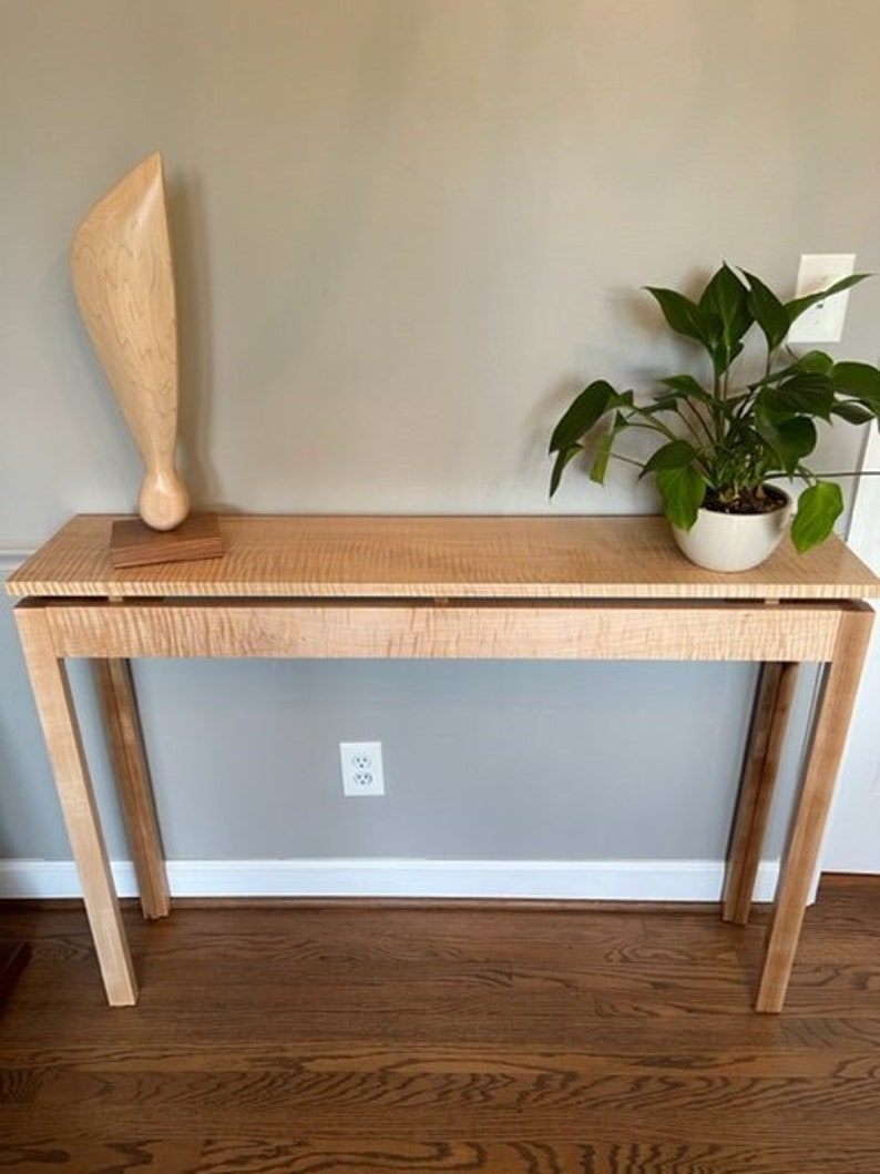 Tiger Maple Console Table | Etsy