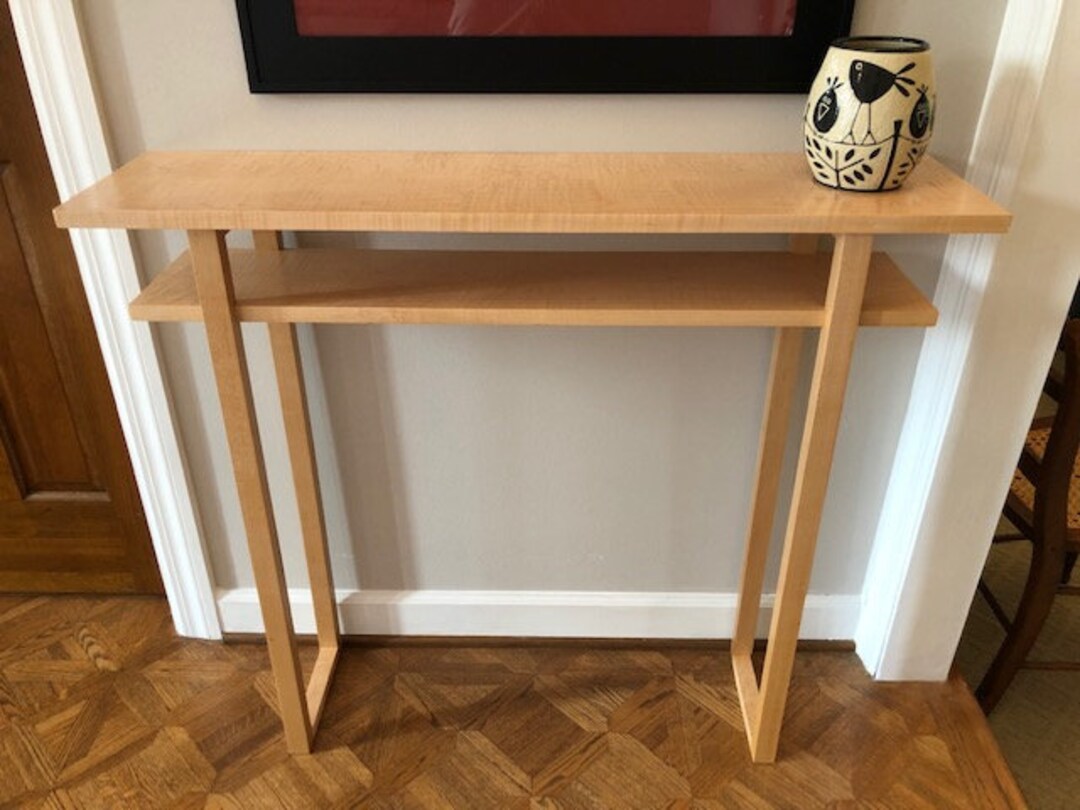 Maple Figured Console Entryway Table - Etsy