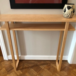 Maple Figured Console Entryway Table - Etsy