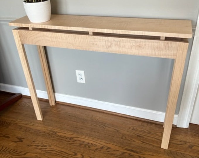 Curly Maple and Cherry Console Table Side Table Hall Table Sofa Table ...