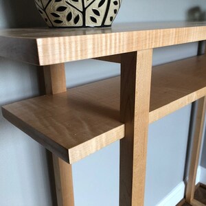 Maple Figured Console Entryway Table - Etsy