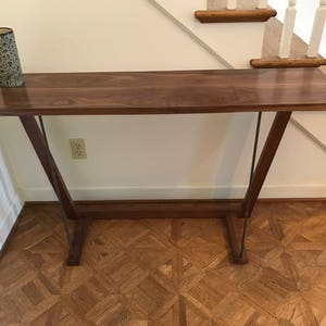 Walnut Console Entry Way Table - Etsy